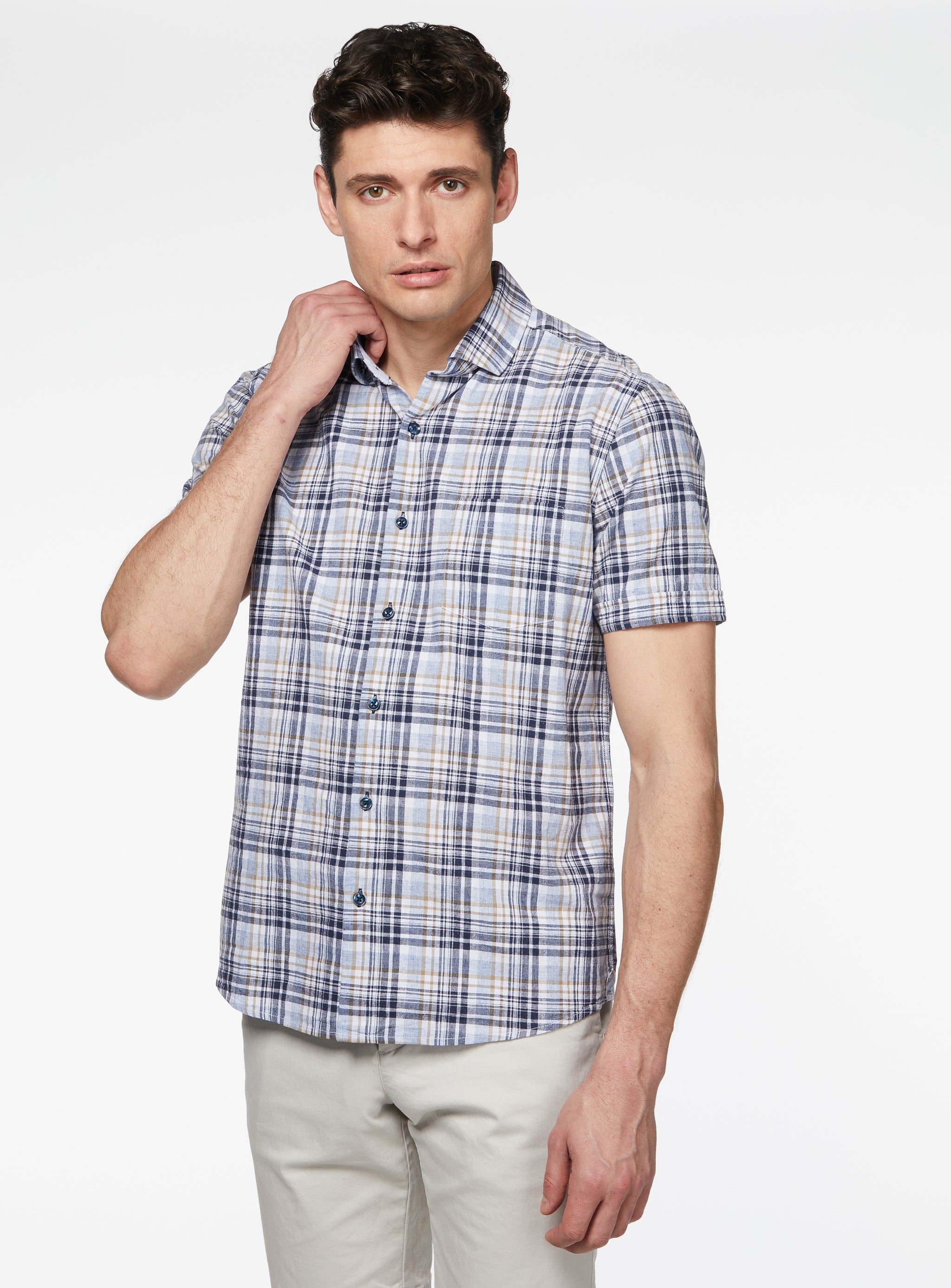 Madras Check Shirt for men - Orvieto
