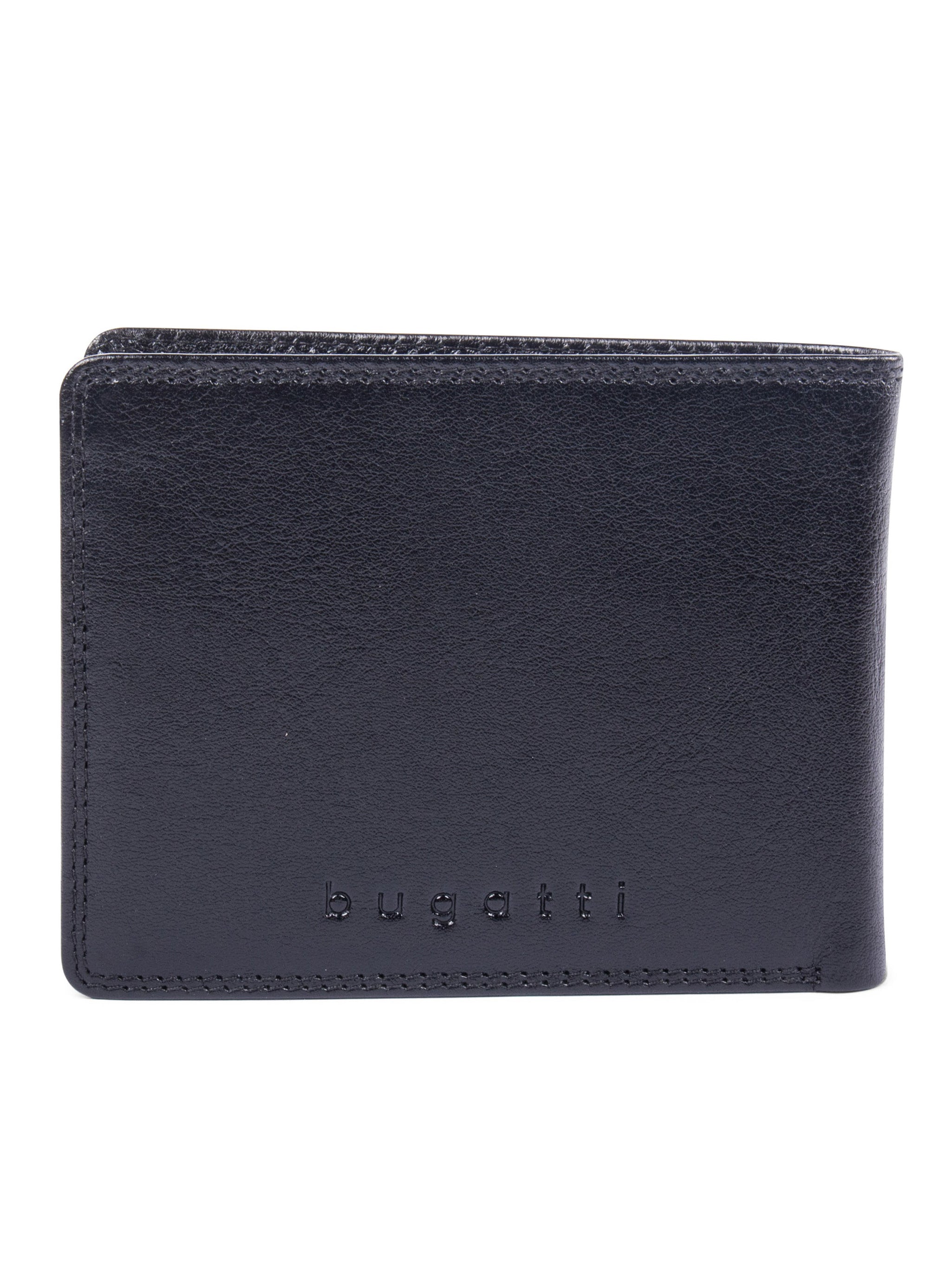 Black Leather Wallet for men - Bugatti