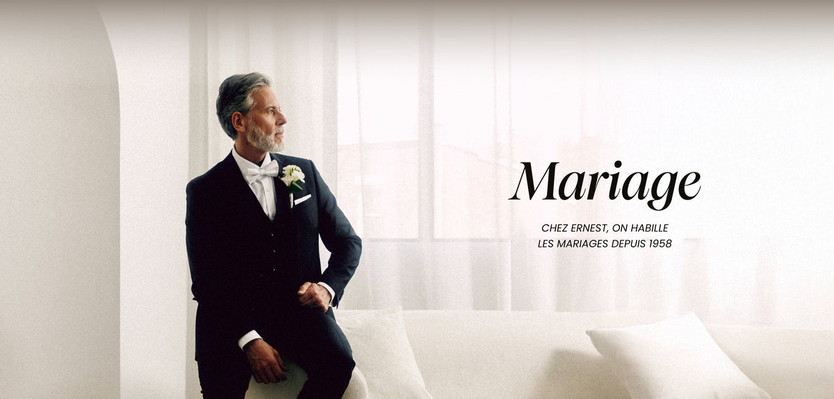 Complets, habits et accessoires de mariage pour hommes - Ernest