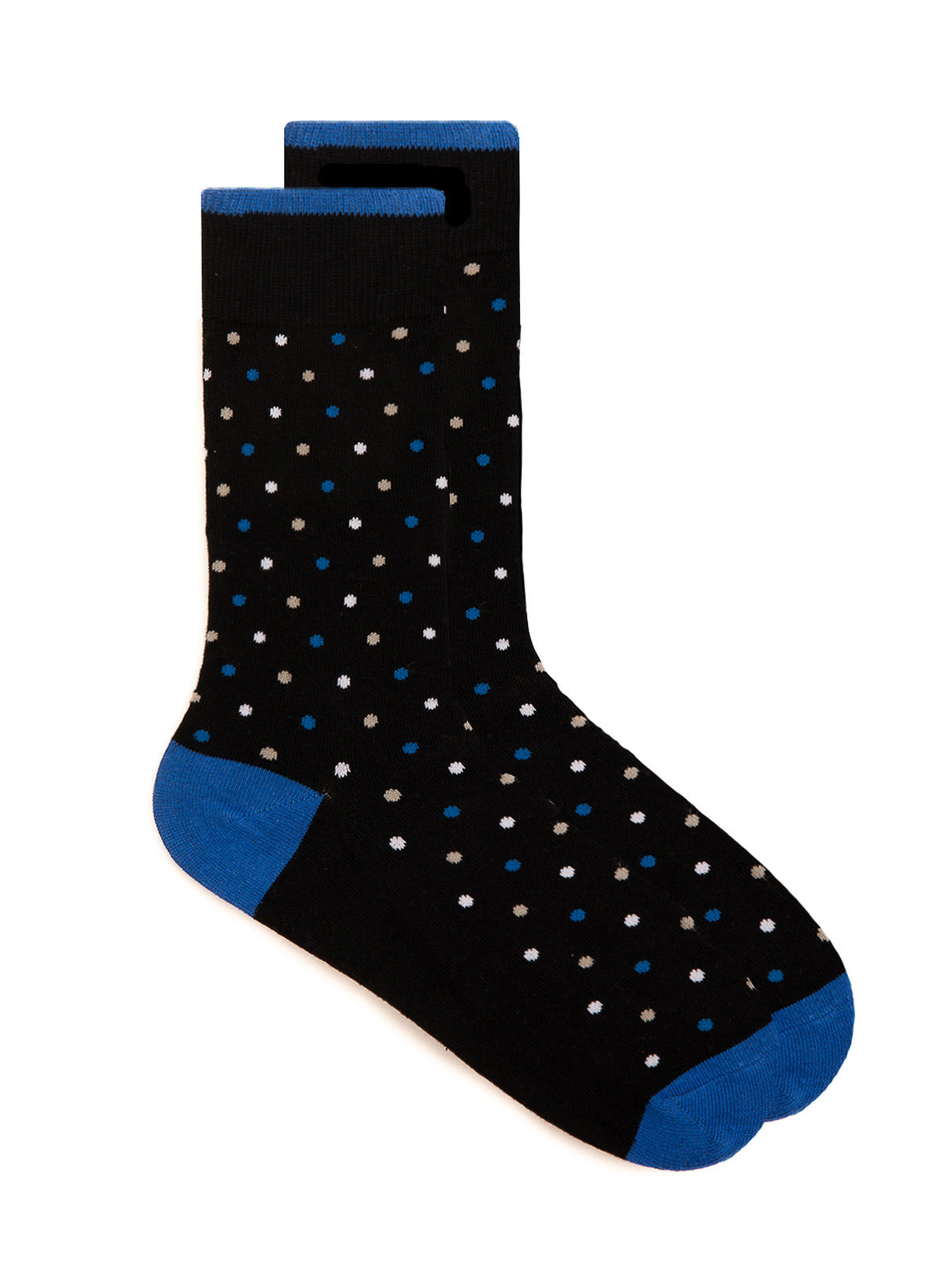 Dotted Print Black Socks for men - Anthony of London