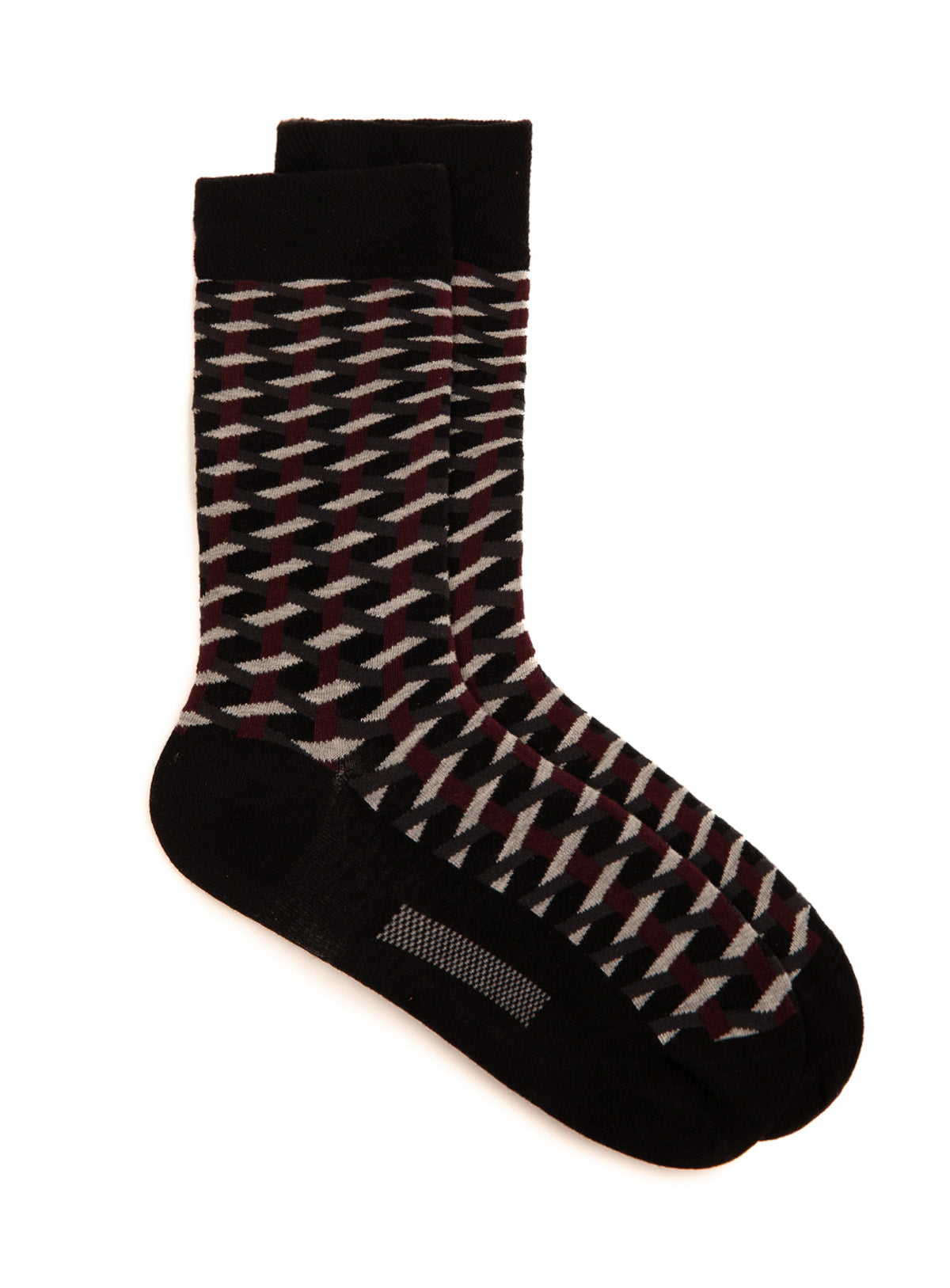 Multi Print Black Socks for men - Anthony of London